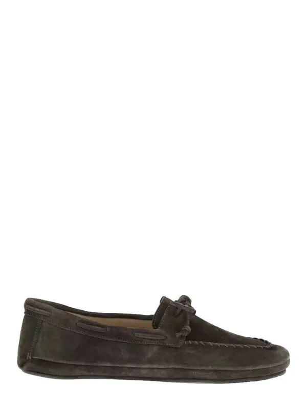Le Monde Beryl Suede Driver Loafers - Brown