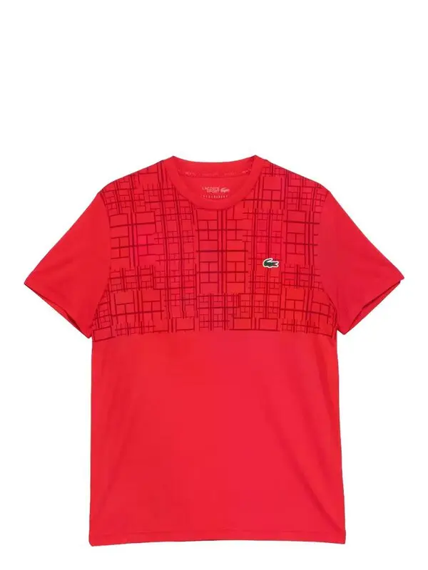 Lacoste Xnovak Djokovic Logo-patched Tennis T-shirt - Red