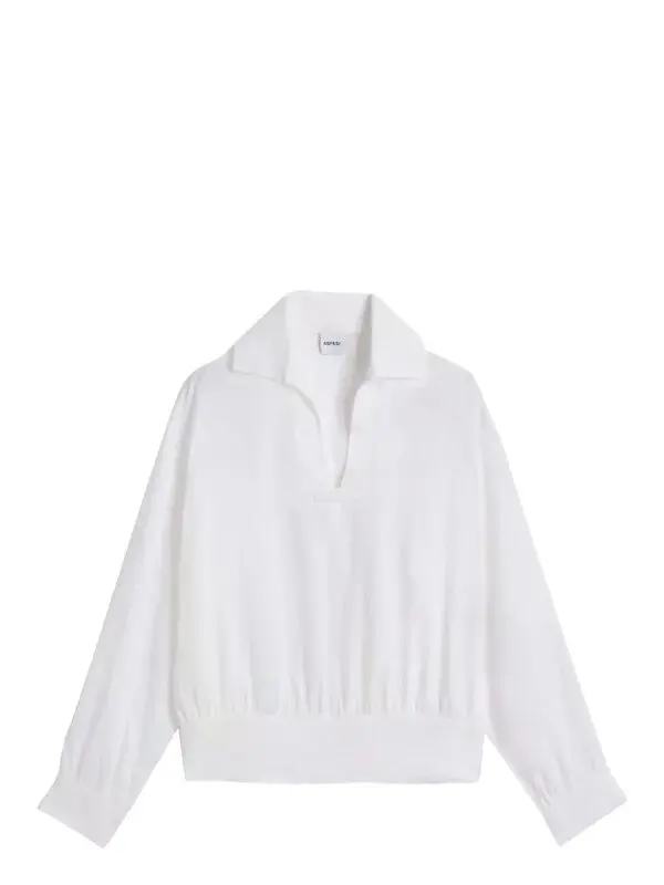 Aspesi V-neck Polo Shirt - White