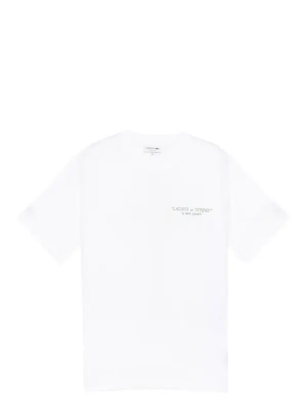 Lacoste Logo-embroidered T-shirt - White