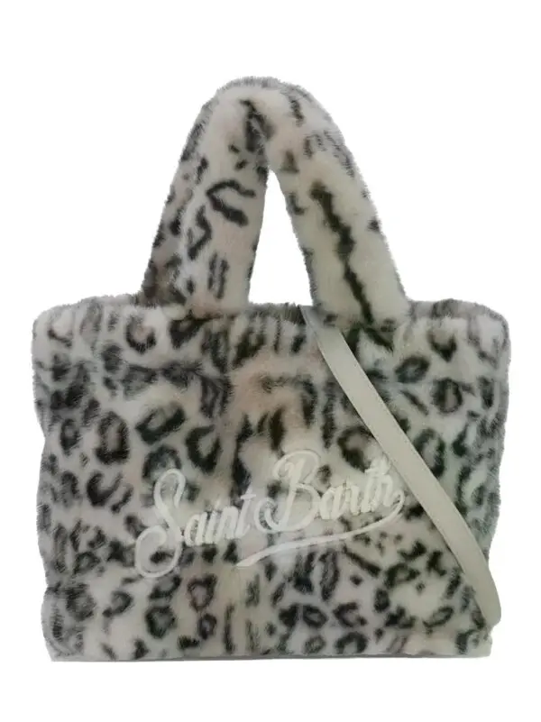 MC2 SAINT BARTH Leopard-print Tote Bag - Grey