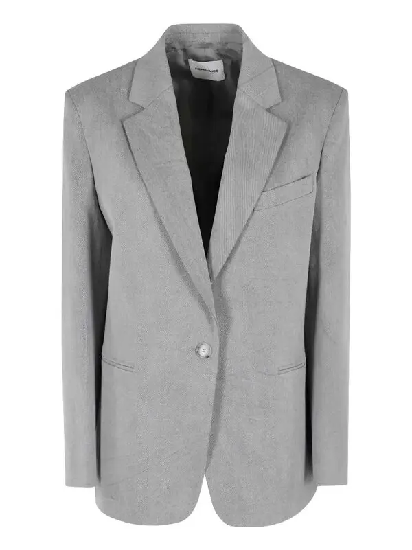 Andamane Single-breasted Blazer - Grey