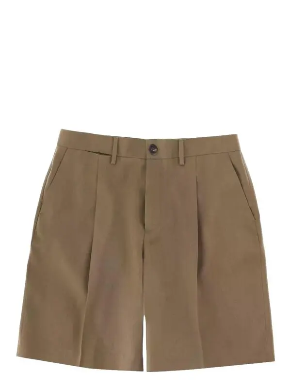 GOLDEN GOOSE Pleated Shorts - Brown