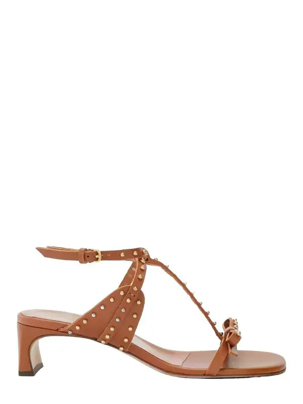 ODISSI Leather Sandals - Brown