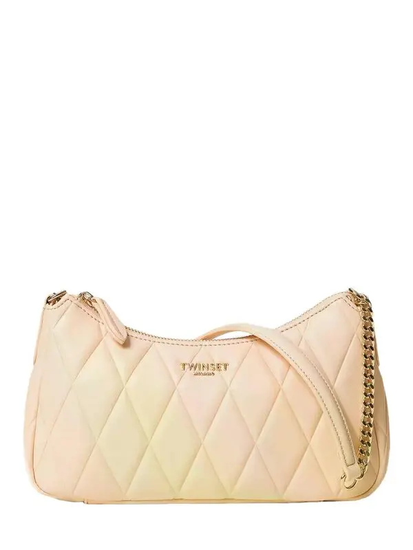 TWINSET Logo-detail Shoulder Bag - Neutrals