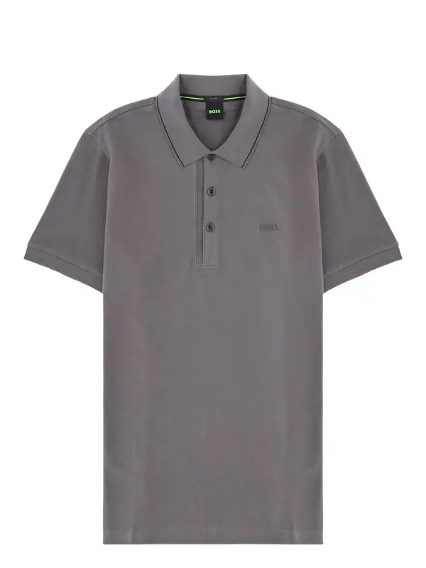 BOSS Polo With Logo - Grey