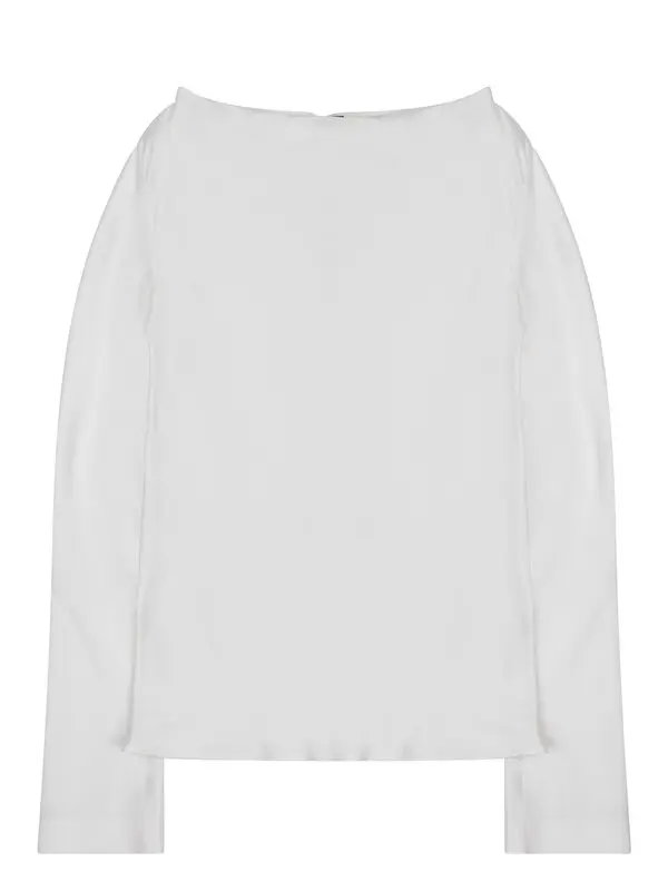 Alberta Ferretti Silk Blend Blouse - White