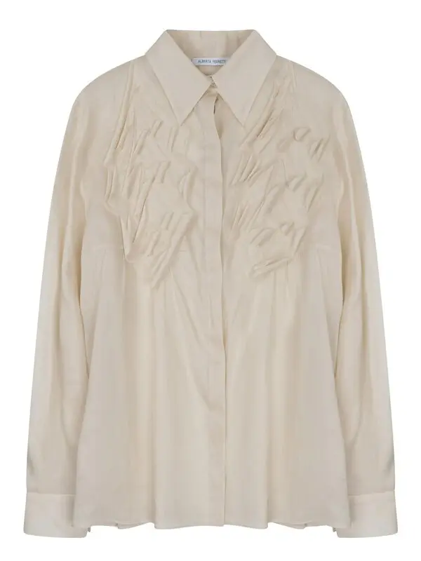 Alberta Ferretti Floral Shirt - Beige