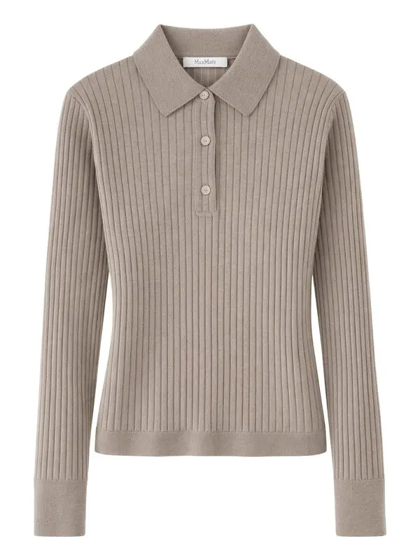 Max Mara Cashmere Polo Shirt - Dove