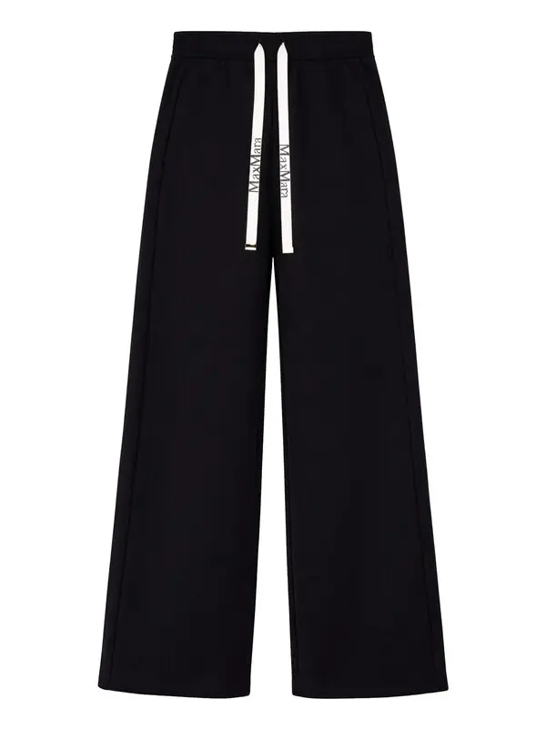 Max Mara Loose-fitting Cotton Jersey Pants - Blue