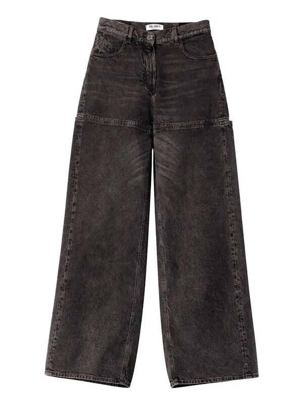 Attico Long Jeans - Black
