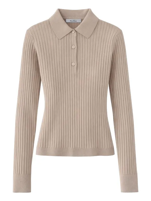 Max Mara Cashmere Polo Shirt - Beige