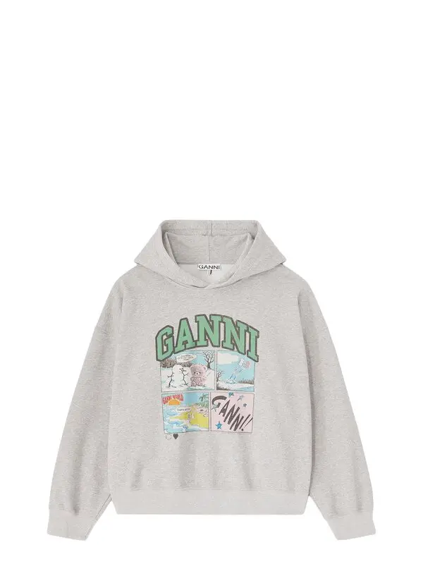 GANNI Sweatshirt With Logo - Grey