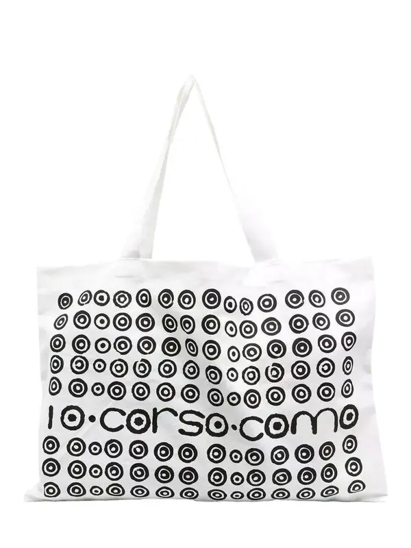 10 CORSO COMO Logo-print Shopper - White