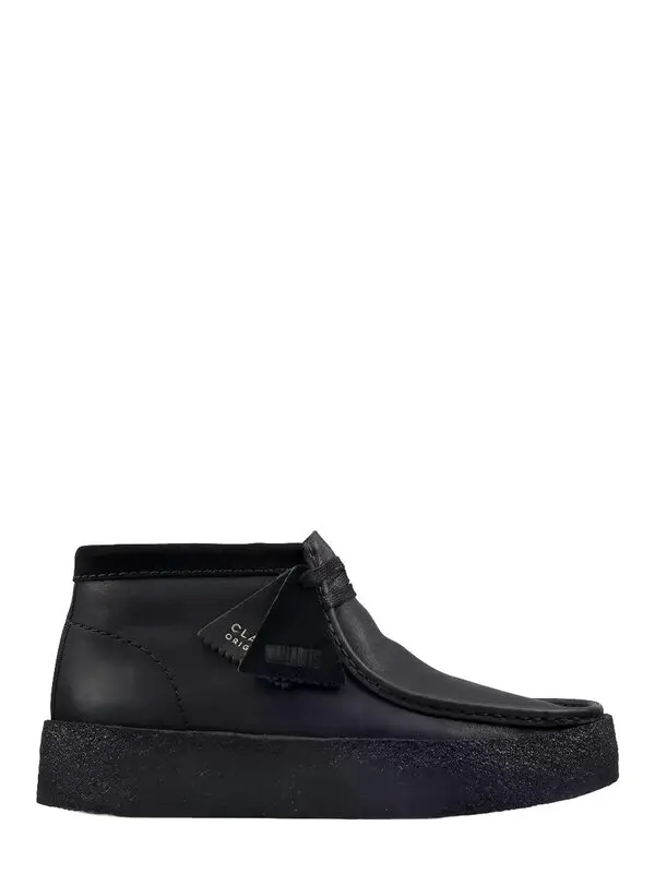 Clarks Cup Leather Lace-up Desert Shoes - Black