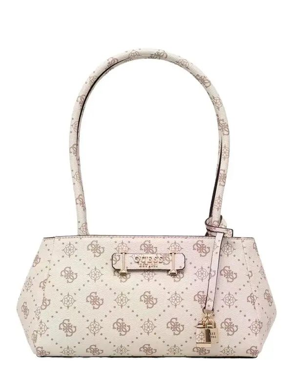 Guess Monogram Pendant Tote Bag - Neutrals
