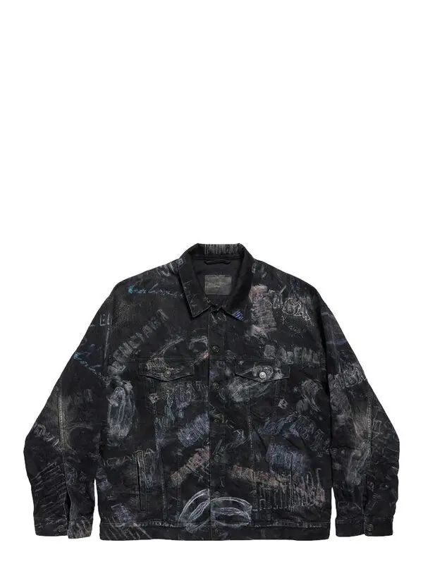 Balenciaga Oversized Jacket Fade Out - Black