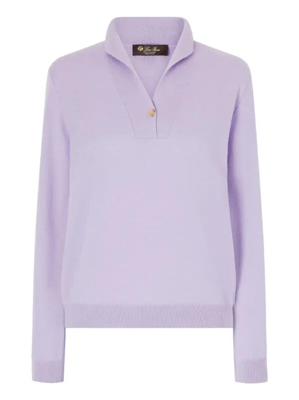 Loro Piana Sergio Cashmere Sweater - Purple