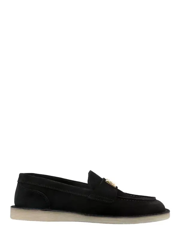 Dolce & Gabbana Logo-plaque Loafers - Black