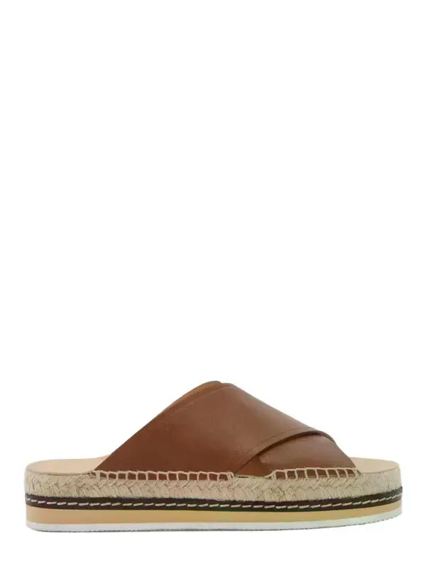 ODISSI Lily Criss-cross Sandals - Brown