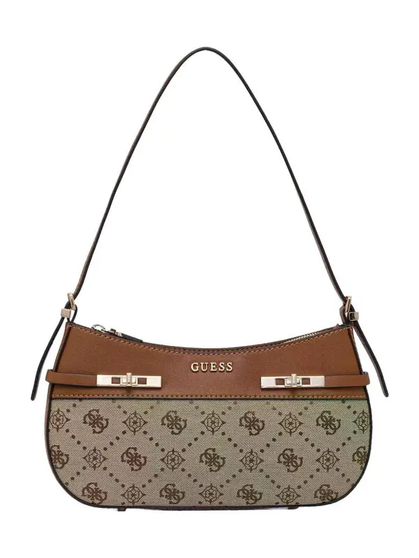 Guess Monogram Shoulder Bag - Neutrals