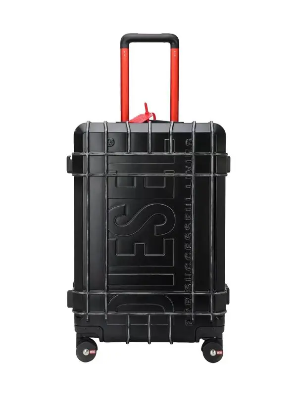 DIESEL® Medium Embossed-logo Trolley - Black
