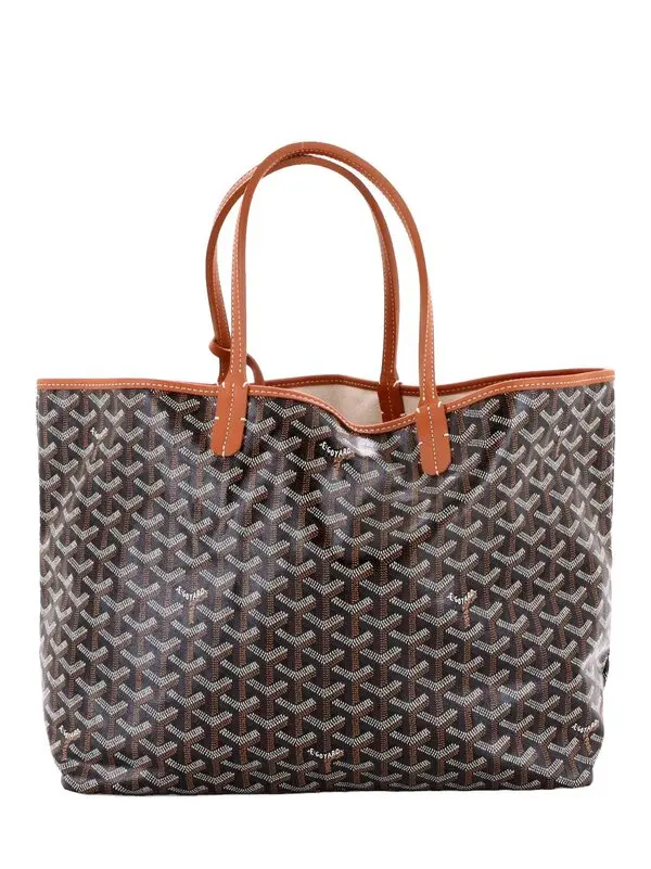 GOYARD Saint Louis Pm Tote Coated Canvas - Brown