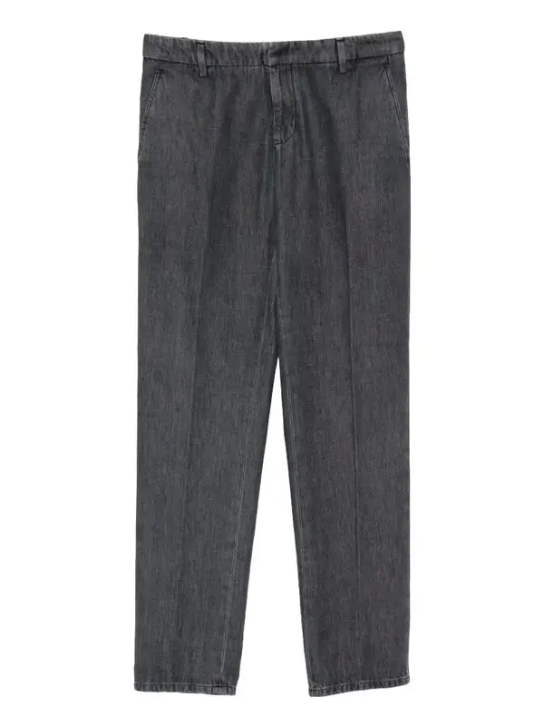 DONDUP Front-pleat Trousers - Black