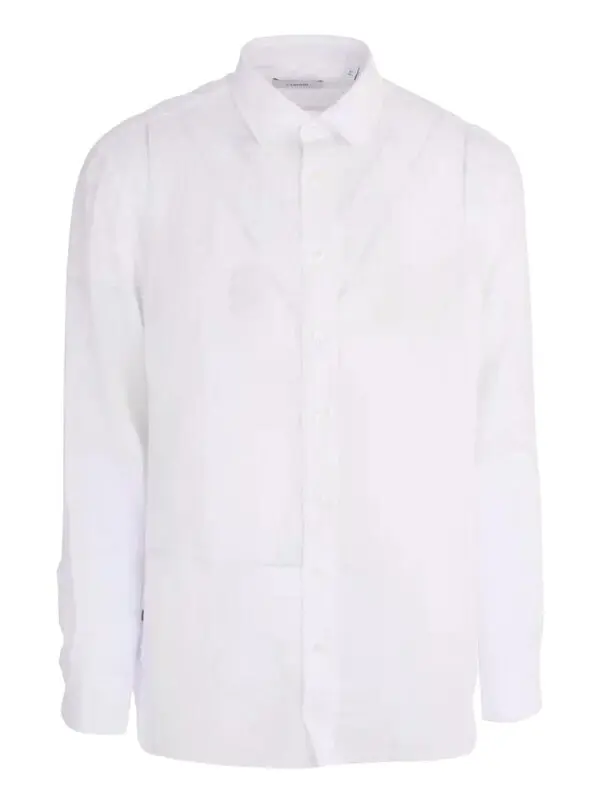 LARDINI Buttoned Washed Shirt - White
