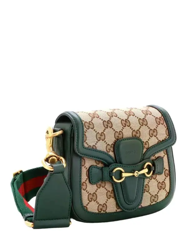 Gucci Lady Web Gg Canvas Shoulder Bag - Brown