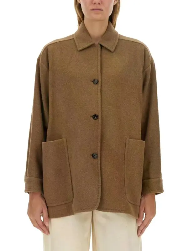 Max Mara Eligio Patch-pocket Coat - Brown