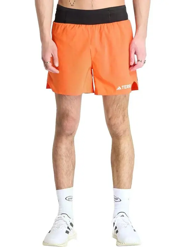 Adidas Logo-detail Shorts - Orange