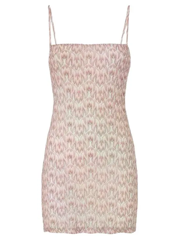 Missoni Patterned Mini Dress - Pink