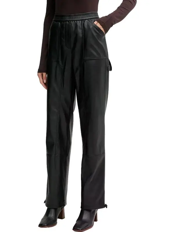 MARC AUREL Straight-leg Trousers - Black