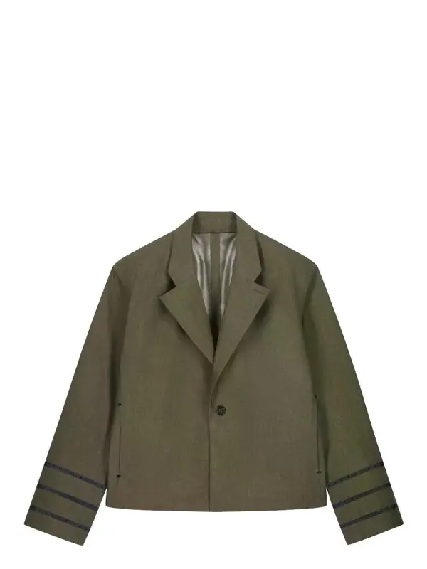 Coperni Striped Tailored Jacket - Green