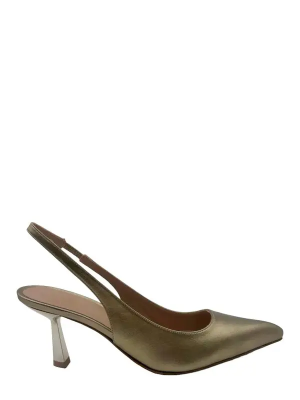Roberto Festa Slingback Strap Pumps - Gold
