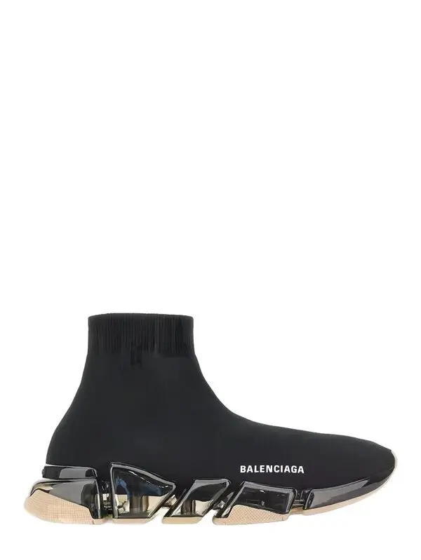 Balenciaga Speed 2.0 Logo Sneakers - Black