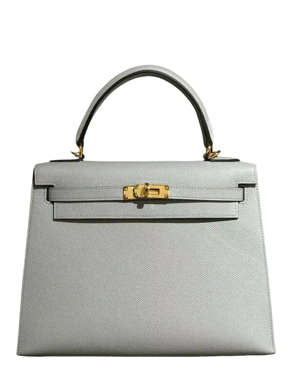 Hermès Kelly Leather Handbag - Grey