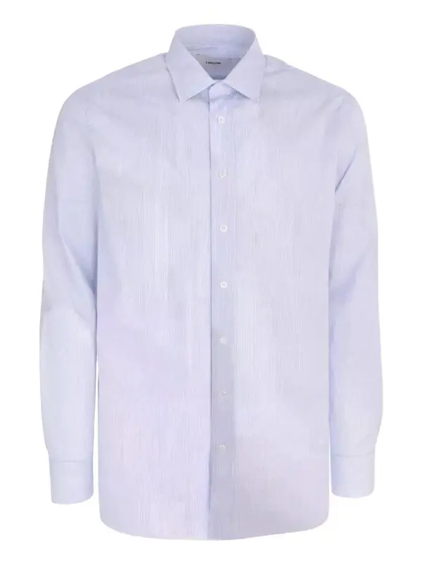 LARDINI Striped Shirt - Blue