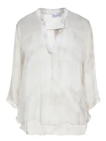 HOPPER Silk Georgette Top - Off White