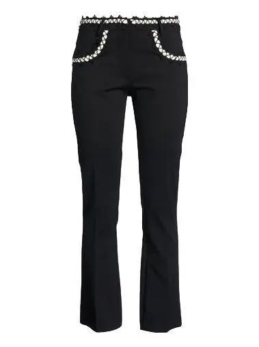 DANIELA DREI Flared Pants With Appliqués - Black