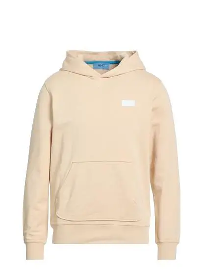 LIU •JO MAN Cotton French Terry Sweatshirt - Beige