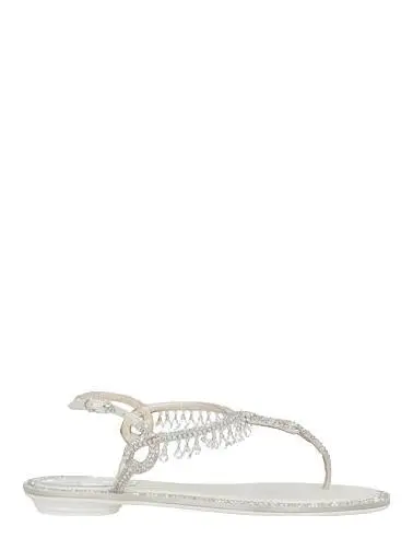Rene Caovilla Thong Sandal - Silver