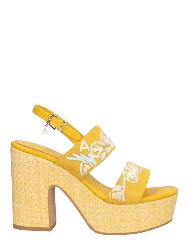 TWINSET Slingback Sandals With Embroidered Detail - Marigold