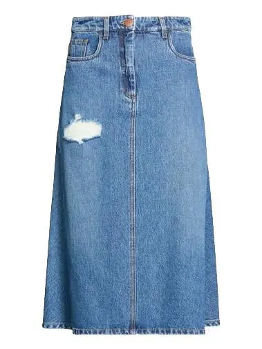 Moschino Flared Denim Skirt - Blue