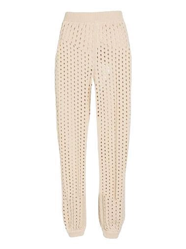 Max Mara Tapered Knitted Pants - Ivory