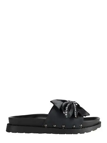 LAURA BIAGIOTTI Textile And Synthetic Fiber Sandals - Black
