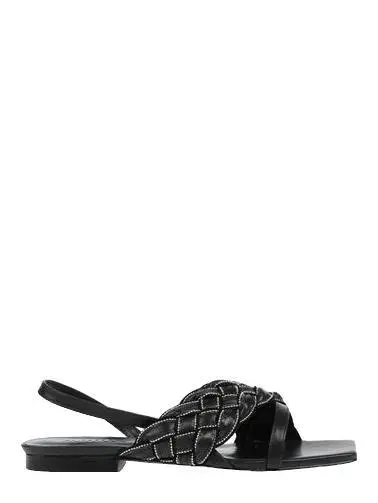 TWINSET Ankle Strap Sandals - Black