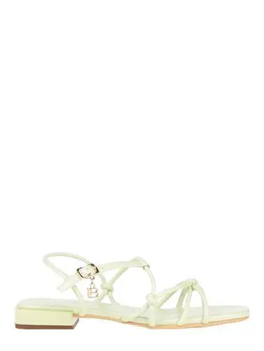 LAURA BIAGIOTTI Sandals With Buckle-fastening Ankle Strap - Green