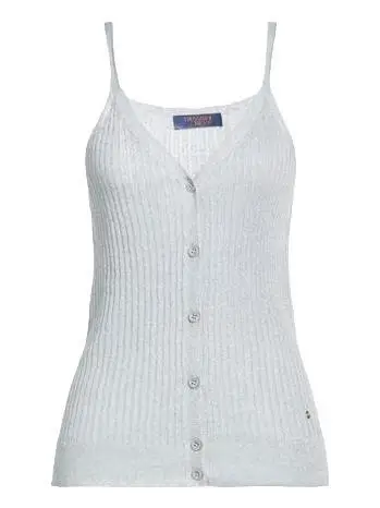 TRUSSARDI Top In Linen, Metallic Fiber, Polyamide - Grey